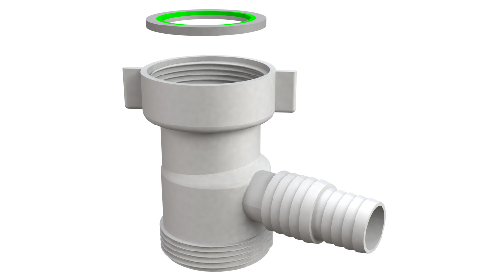 WASHING MACHINE CONNECTIONS F 1"1/2 x M 1"1/2 - Bonomini S.r.l.